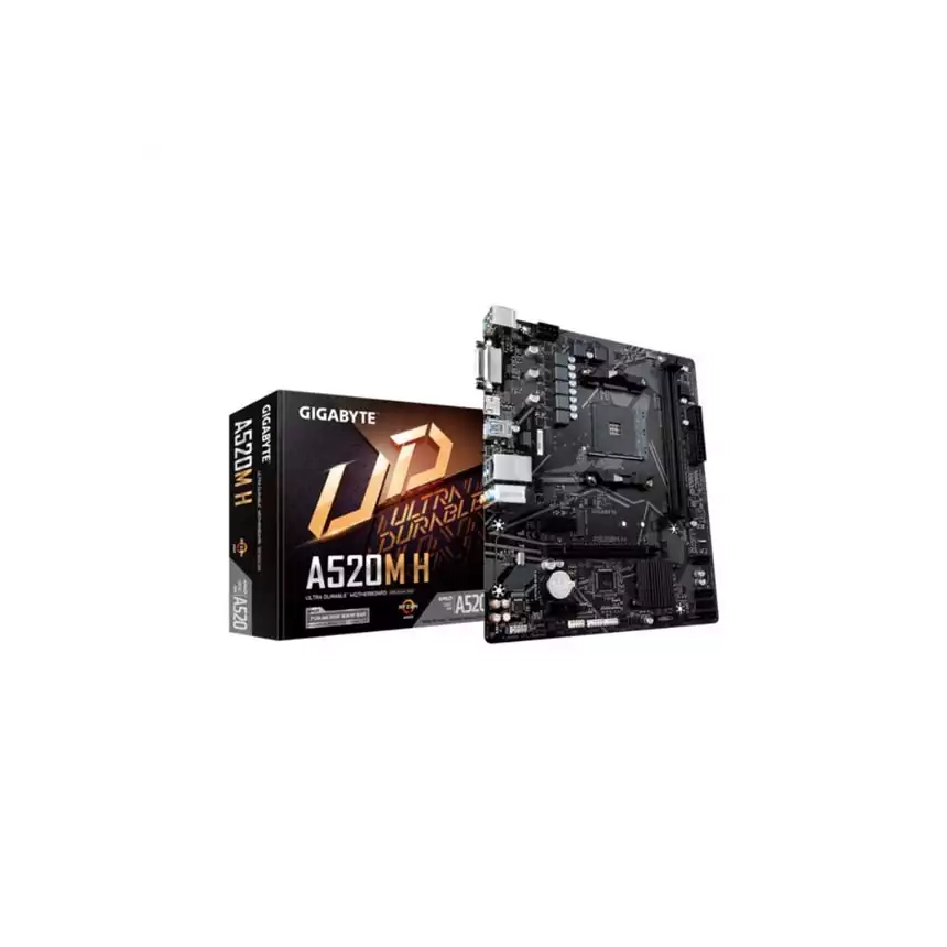 Matična ploča AM4 Gigabyte A520M H RGB DVI/HDMI/M.2
