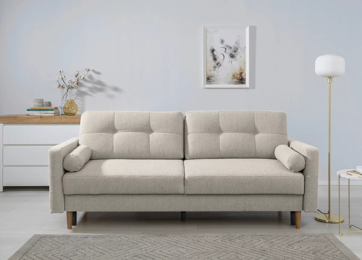 SOFA LEŽAJ svetlosiva