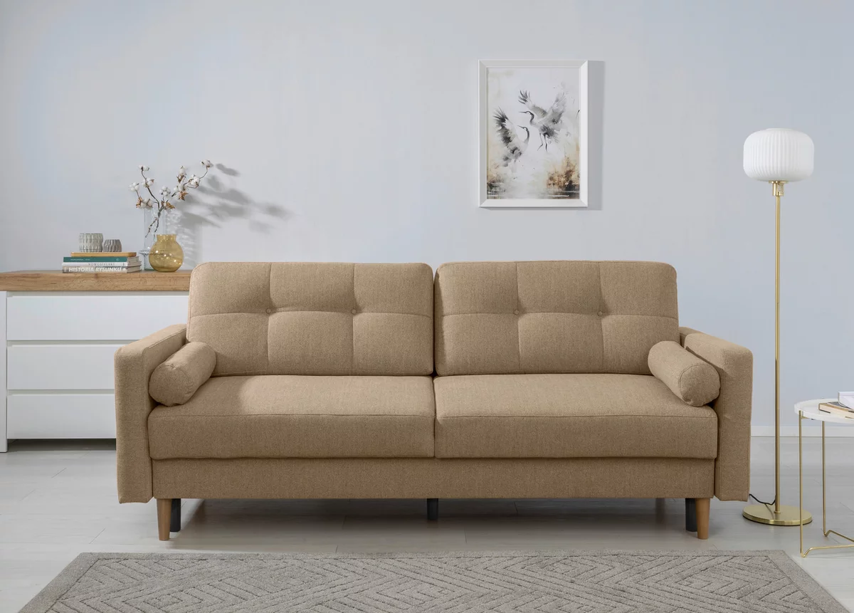 SOFA LEŽAJ svetlobraon