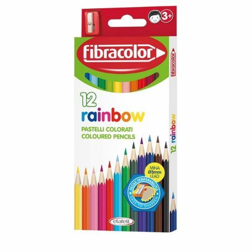 Drvene Bojice Sa Rezacem Fibracolor