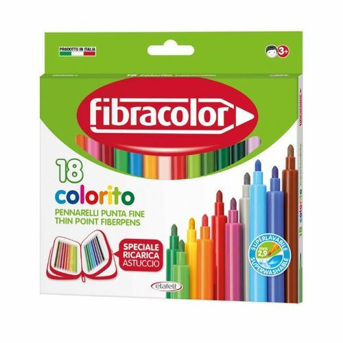Flomasteri 18/1 Fibracolor