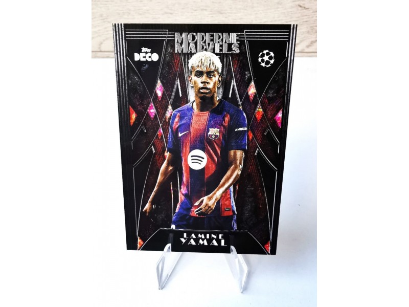 LAMINE YAMAL Topps Deco Moderne Marvels