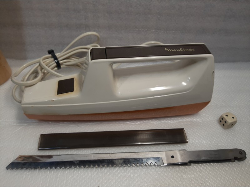 RETRO MOULINEX ELEKTRIČNI NOŽ FRANCUSKI NARANDŽASTI