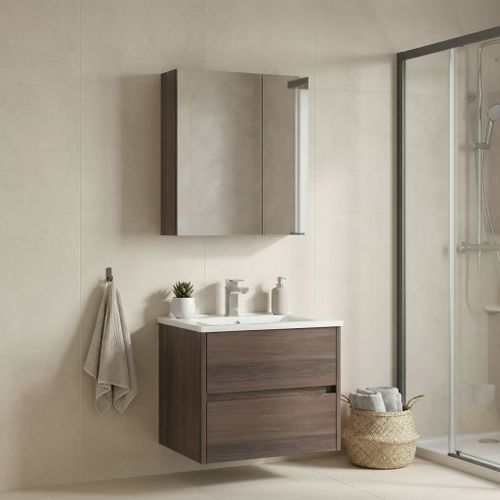 Side 65 v2 - 777 Walnut Bathroom Cabinet With Sink & Mirror Set (2 Pieces)