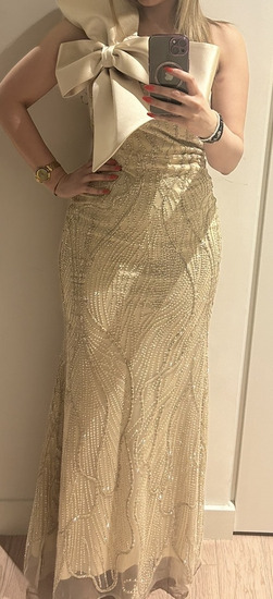 Akcija !Elegantna haljina sa mašnom