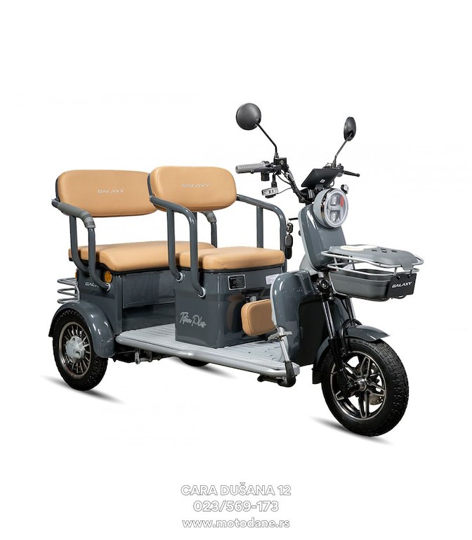 Električni tricikl Galaxy TITAN PLUS 650W siva