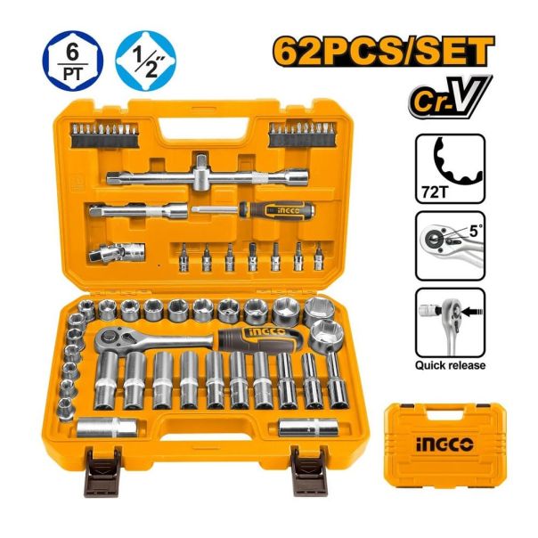 Set gedora 62/1 HKTS12602 1/2″ SUPER INGCO