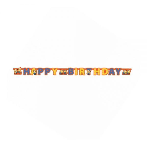 Minions natpis Happy Birthday