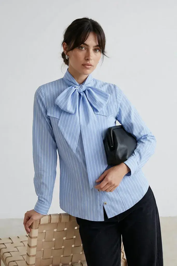 Trendyol Modest Ženska košulja Tctss26Tg00028, Plava