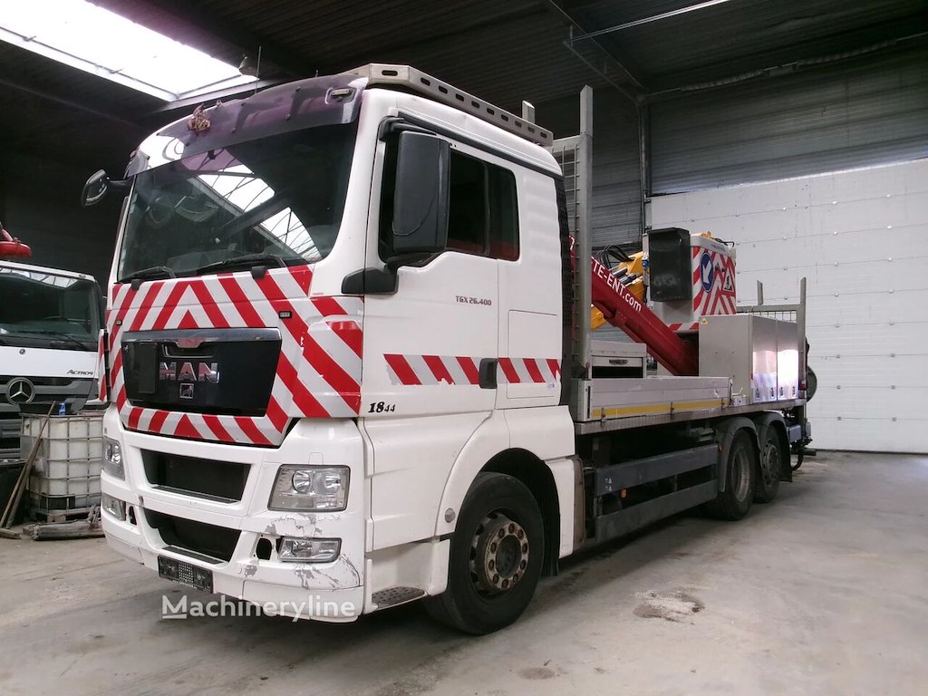 MAN TGX 26.400 6X2 + CRANE + LIFT ENGINE BROKE auto dizalica s korpom