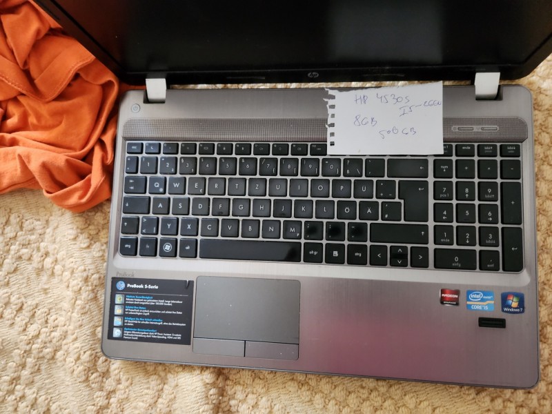 hp 4530s intel i5 2 gen 8gb 500gb