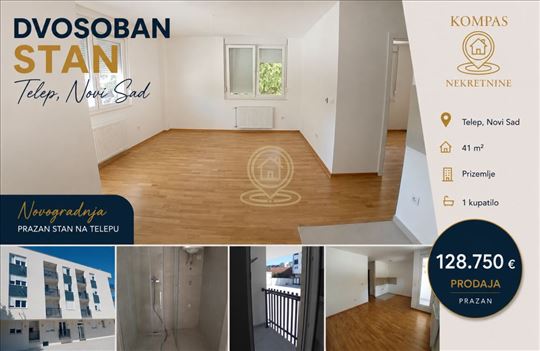 Dvosoban stan 41 m², Telep, Novi Sad