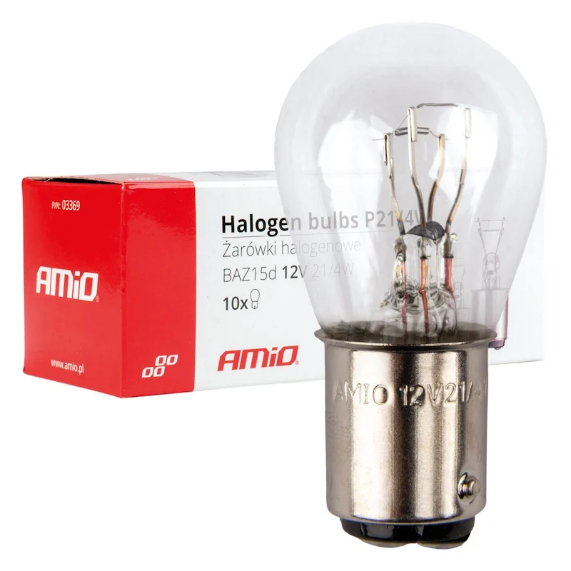 Sijalice P21/4W 12V 21/4W (10 kom) – Amio 03369