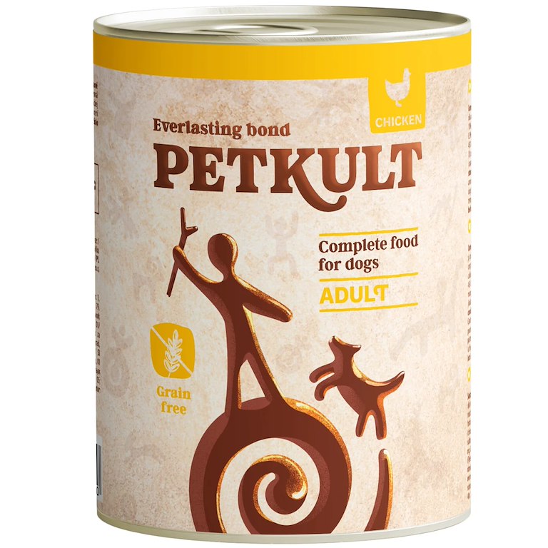 PETKULT mesni komadići, piletina, bez žitarica, 800g