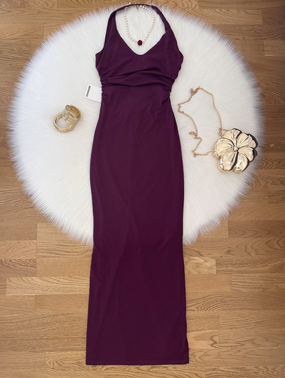    Bershka ljubičasta bodycon haljina NOVA, sa et.