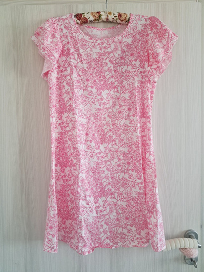 Roze letnja haljina S-M NOVO