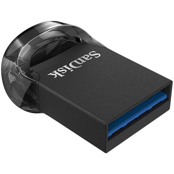 SANDISK Ultra Fit 64GB, USB 3.1 - Small Form Factor Plug & Stay Hi-Speed USB Drive