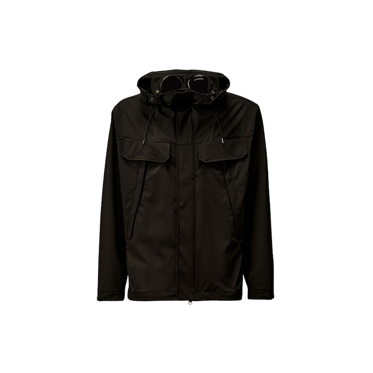 CP COMPANY SHELL-R DOUBLE POCKET GOGGLE JAKNA CRNA