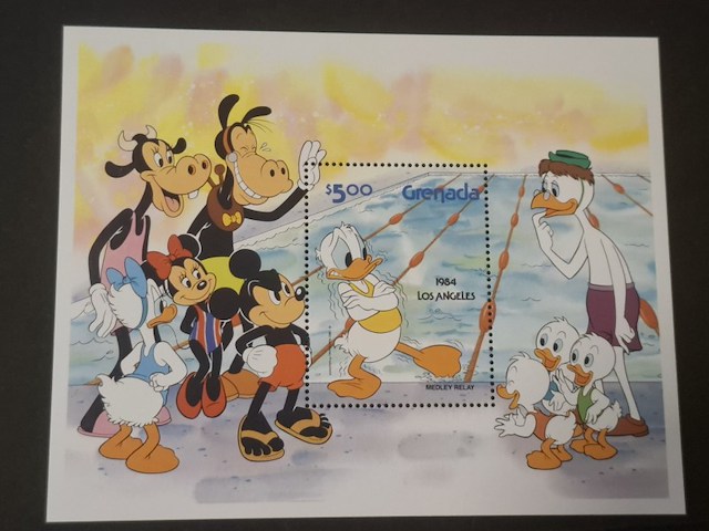 Dizni (Disney) Grenada 1984. OI LA ** Čisto B181