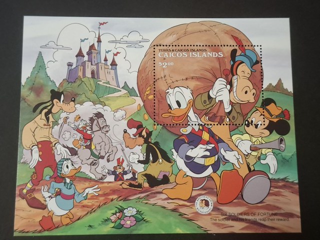 Dizni (Disney) Caicos Islands 1985. ** Čisto B50