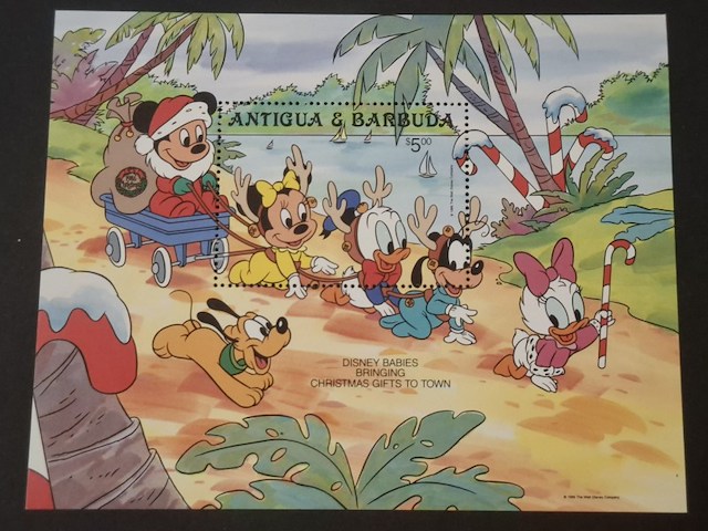 Dizni (Disney) Antigua and Barbuda Christmas 1986. B5