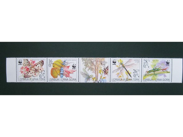 SRJ 2004., Zaštićene životinjske vrste, niz, WWF