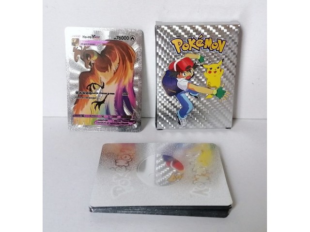 Pokemon karte 25 kom. u kutiji, srebrne