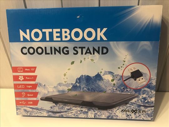 Hladnjak za laptop/cooling pad-ventilator,USB, LED