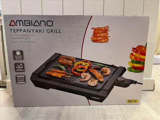 Ambiano Teppanyaki Grill 2000W – novo – br.27, uvo