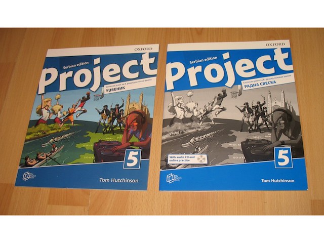 8. PROJECT 5 ENGLISH BOOK UDZBENIK + RADNA SVESKA NOVO
