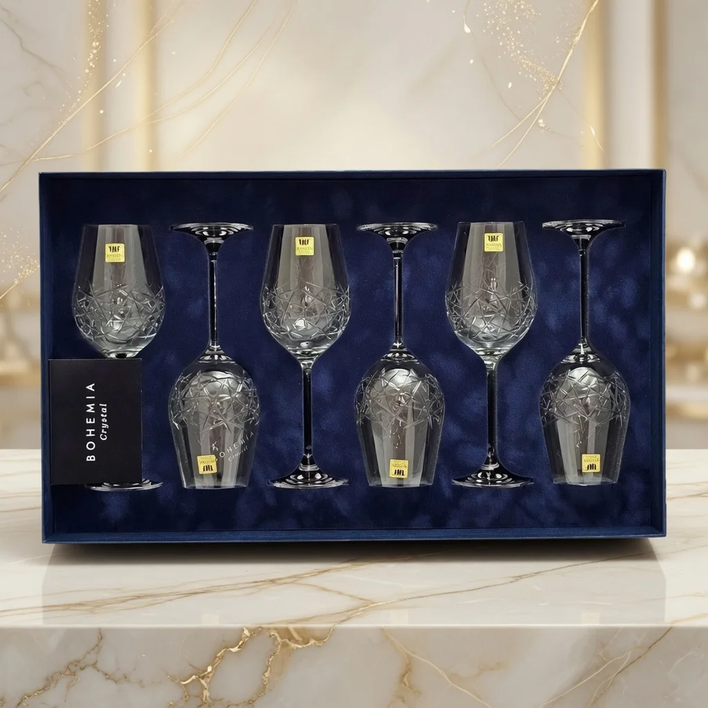 Gift Box čaše za vino Grafiti – set 6 čaša