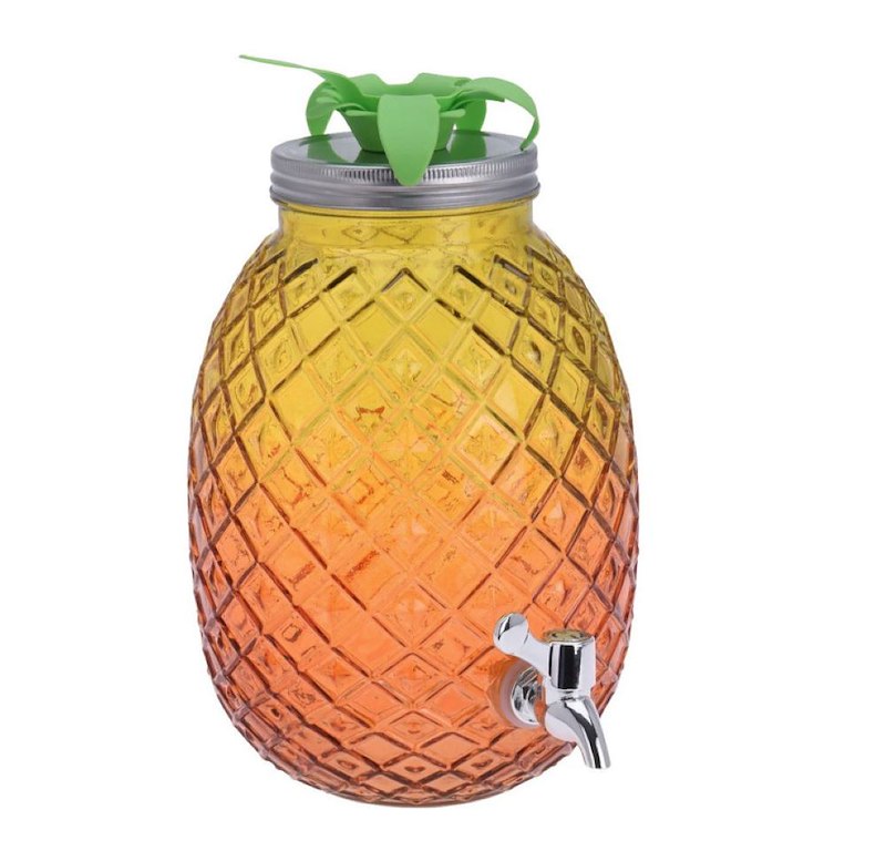 Boca za piće ananas sa slavinom 4.5l 175x265mm
