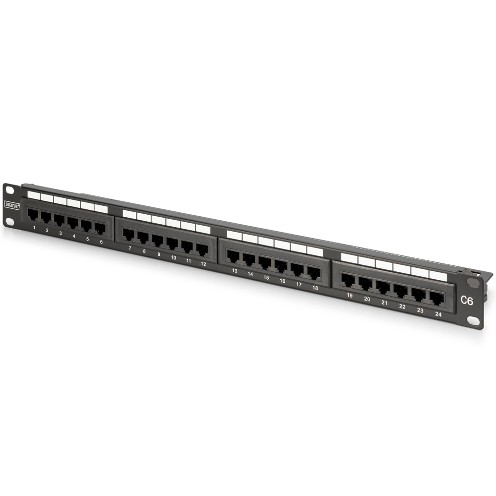 Digitus CAT6 class E Patch panel 24 portni neoklopljeni, LSA