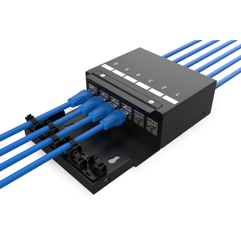 Digitus konsolidaciona kutija 6xRJ45 modula sa ranžirom kab