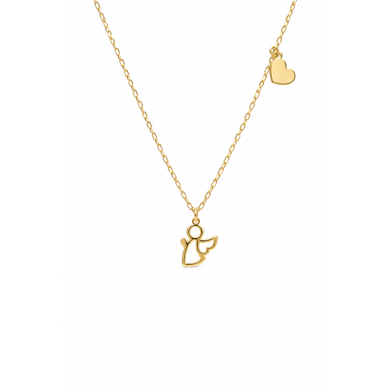 ANGEL GOLD PLATED SILVER NECKLACE