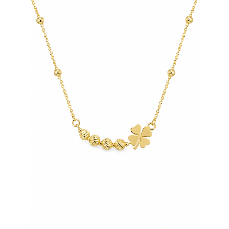 LÉA GOLD PLATED SILVER CLOVER NECKLACE
