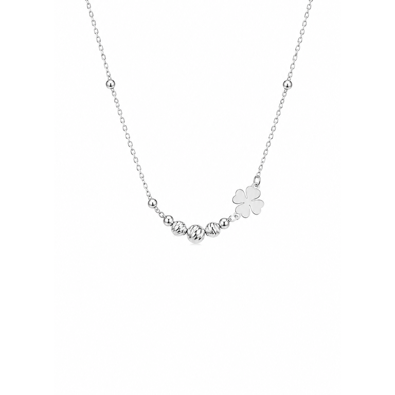 NOELLE SILVER CLOVER NECKLACE
