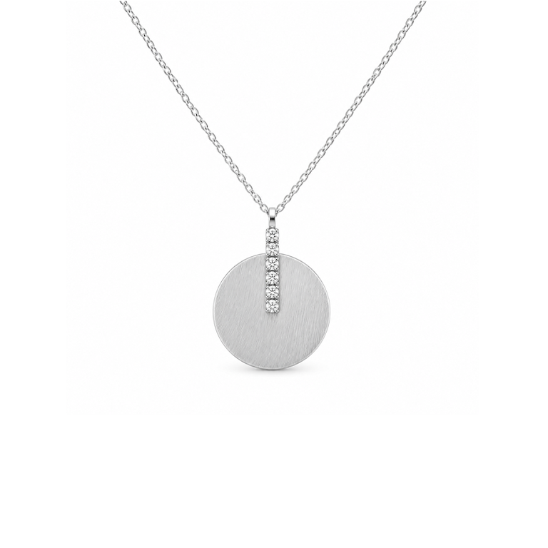 SIENA SILVER NECKLACE WITH ZIRCONIA