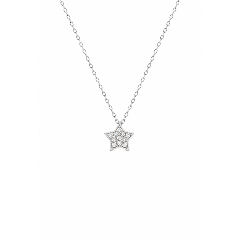 STELLA SILVER STAR NECKLACE WITH ZIRCONIA
