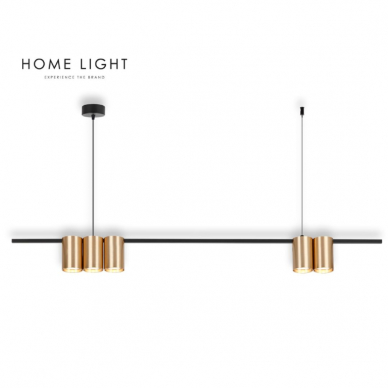 TALIA 90 LUSTER 5*GU10 ZLATO/CRNA HOME LIGHT