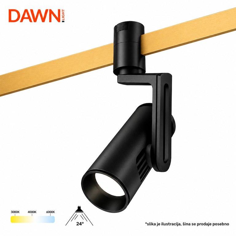 FLEXI LED MODUL 9029 S 20W CCT CRNA DAWN