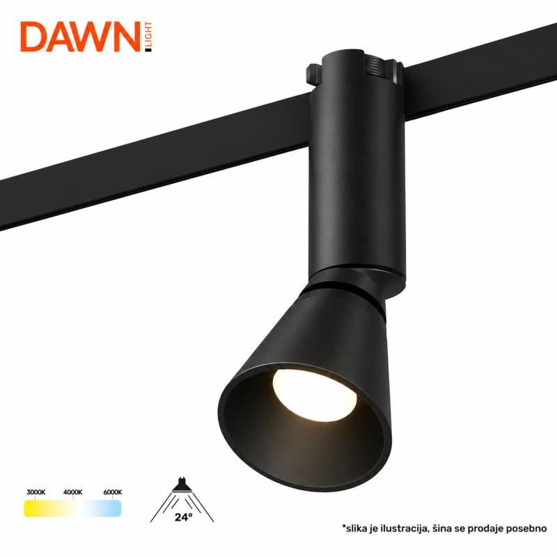 FLEXI LED MODUL 9029 Q 6W CCT CRNA DAWN