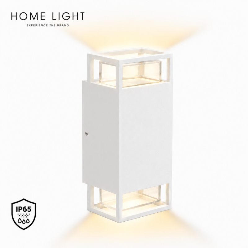 SVETILJKA 2201/2 ZIDNA BELA 2*GU10 IP65 HOME LIGHT