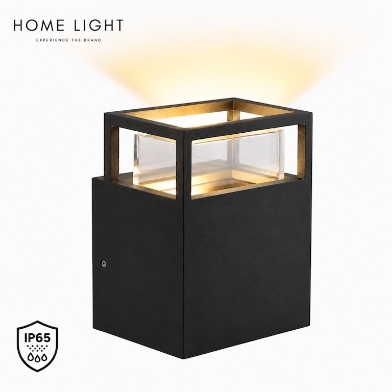 SVETILJKA 2201/1 ZIDNA CRNA 1*GU10 IP65 HOME LIGHT
