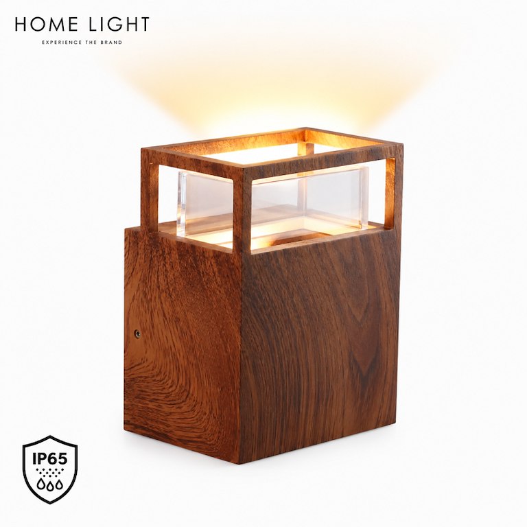 SVETILJKA 2201/1 ZIDNA DRVO 1*GU10 IP65 HOME LIGHT