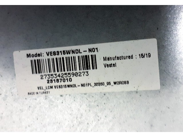 LED Panel 32`,  VES315WNDL – N01     za  VOX– 32SD800