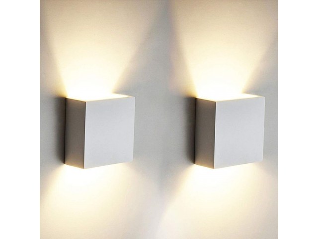 OOWOLF LED zidna lampa set od 2 komada (Bela)