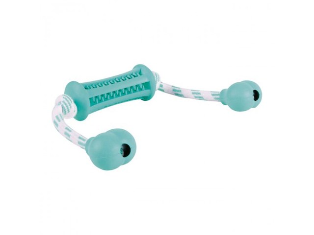 Igračka za pse Gumeni valjak 9cm sa kanapom Denta Fun TRIXIE 33771