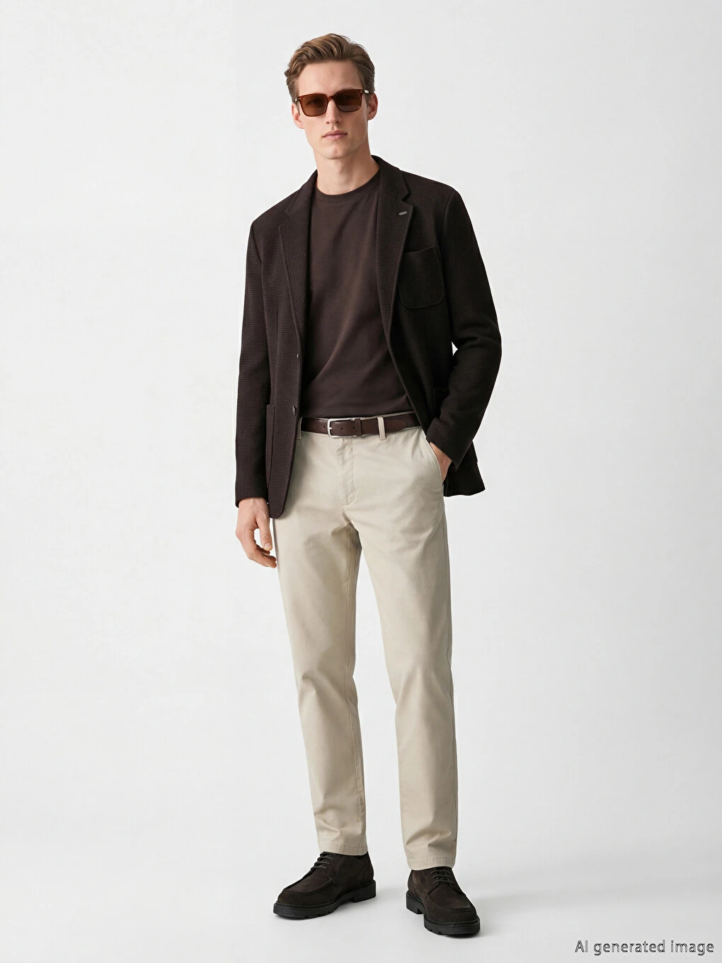 SOUTHBLUE Regular Fit Gabardinske Muške Pantalone