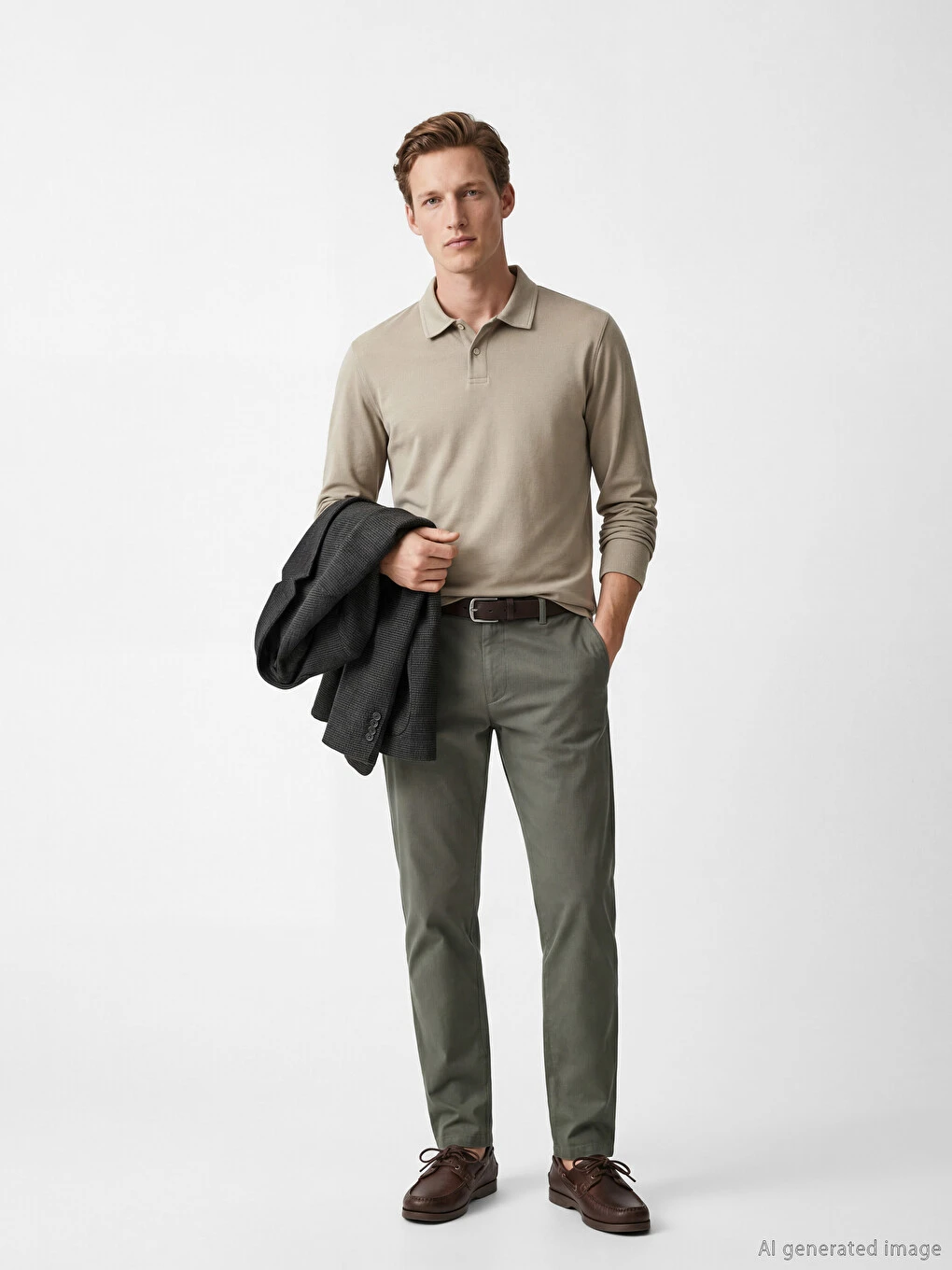 SOUTHBLUE Regular Fit Gabardinske Muške Pantalone